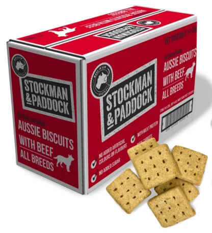 Stockman & Paddock Aussie Beef Biscuits 10kg | Dog Treats